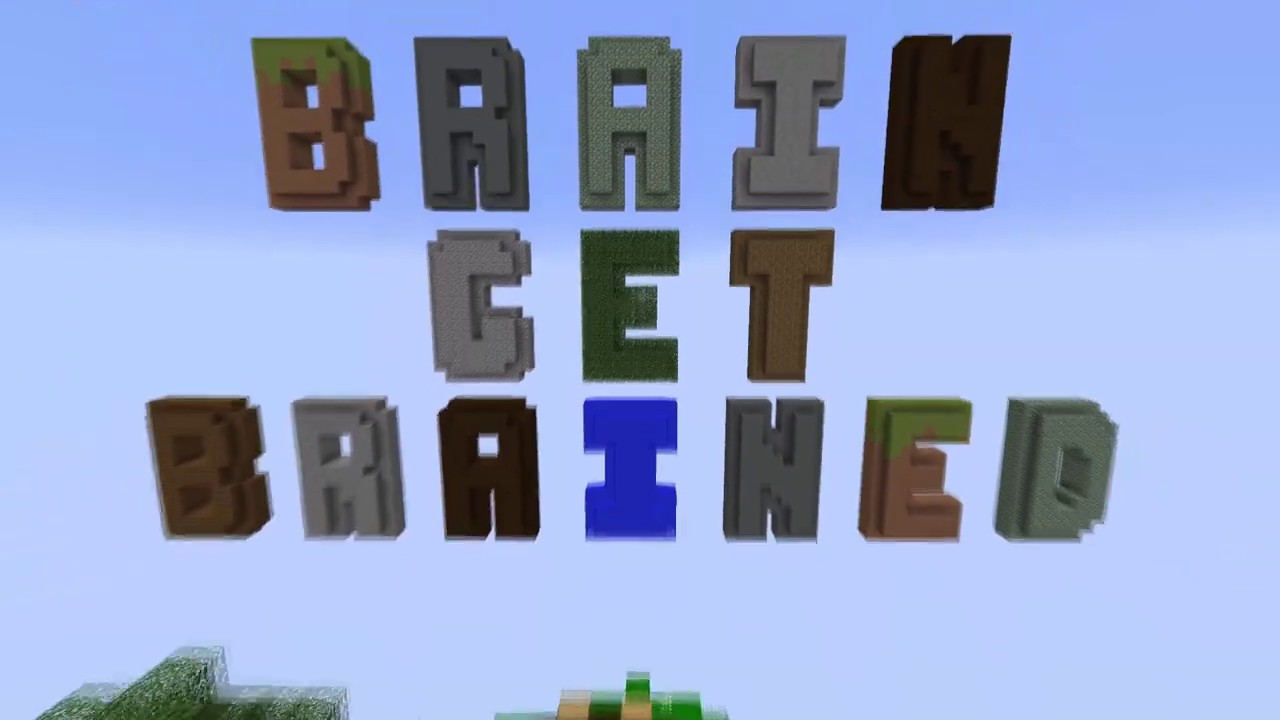 Brain get Brained Minecraft Map 1.16 - YouTube
