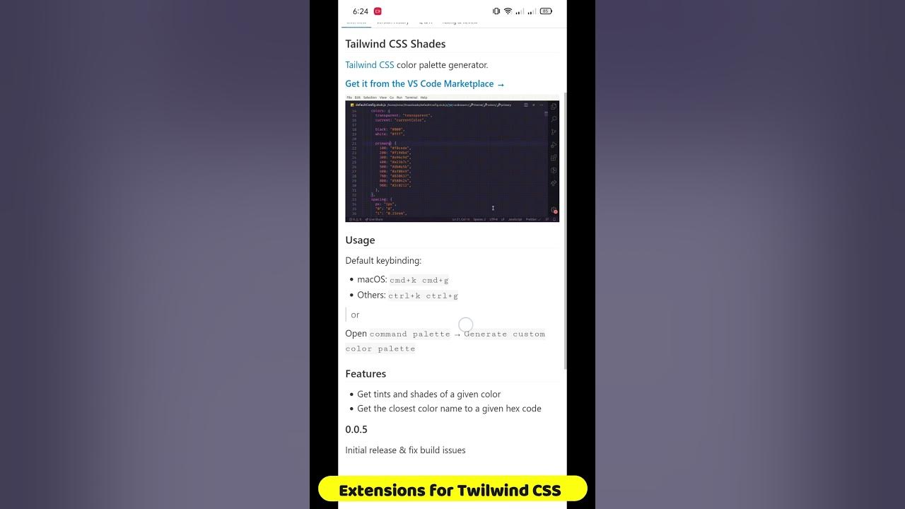 🔥 Must Have Vs Code Extension For Tailwind Css Users Css Tailwindcss Html Shorts Youtube 