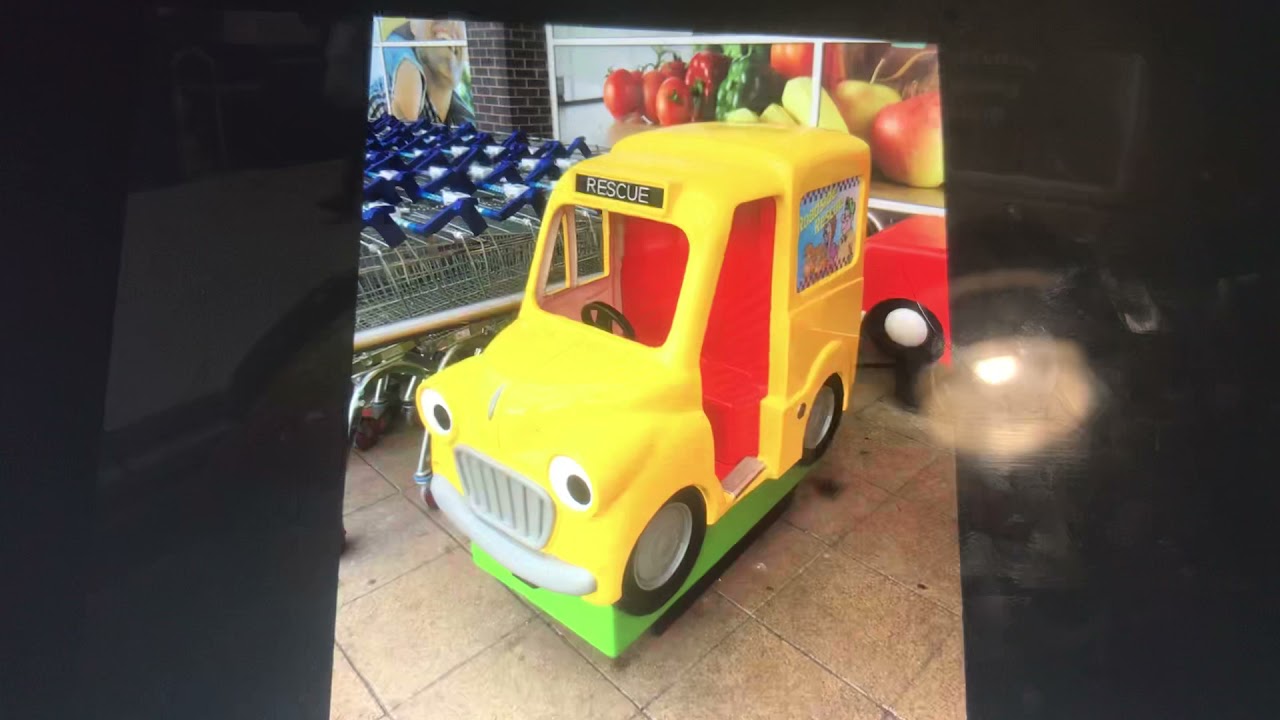 Tesco kiddie rides - YouTube