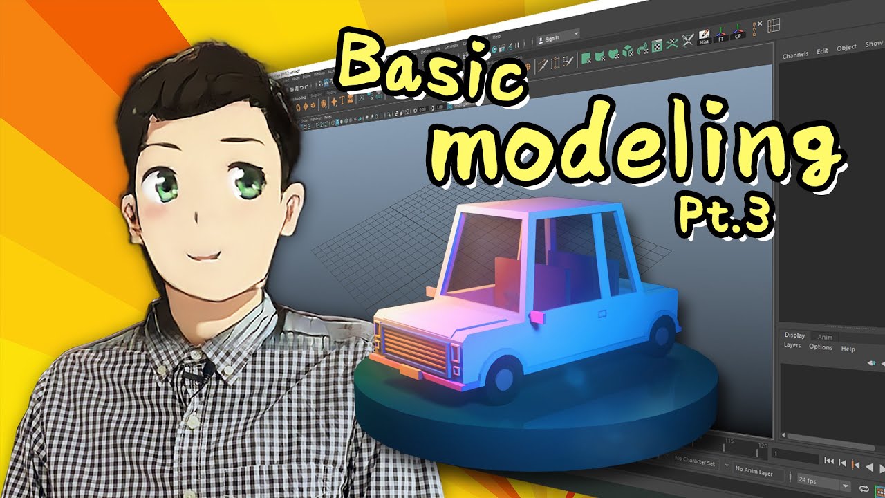 Maya (3D Basic modeling - Part.3) - YouTube