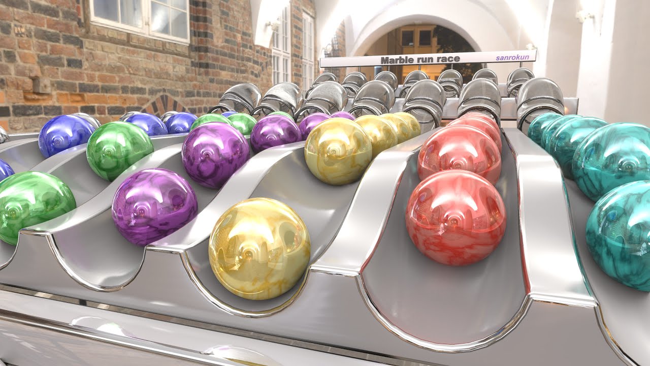 Amazing marble run race Which ball is the fastest? Who will be the ...