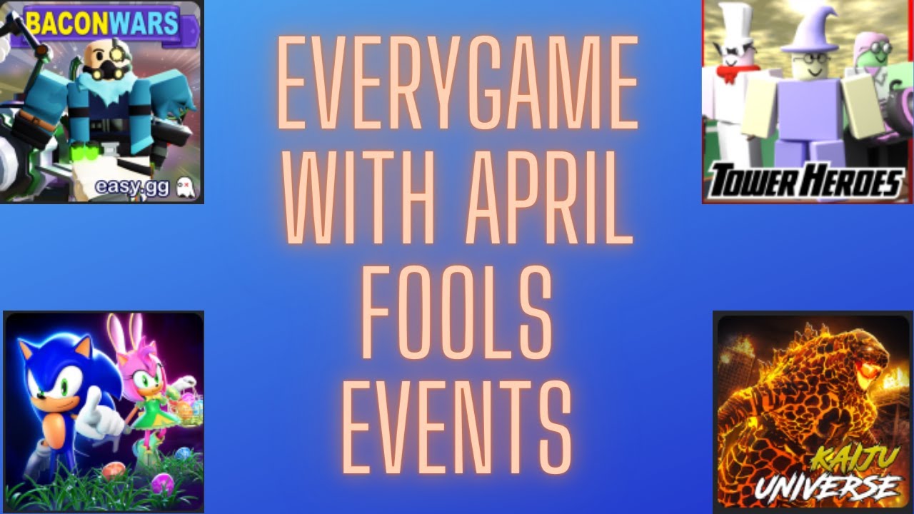 Every game with April fools events - YouTube