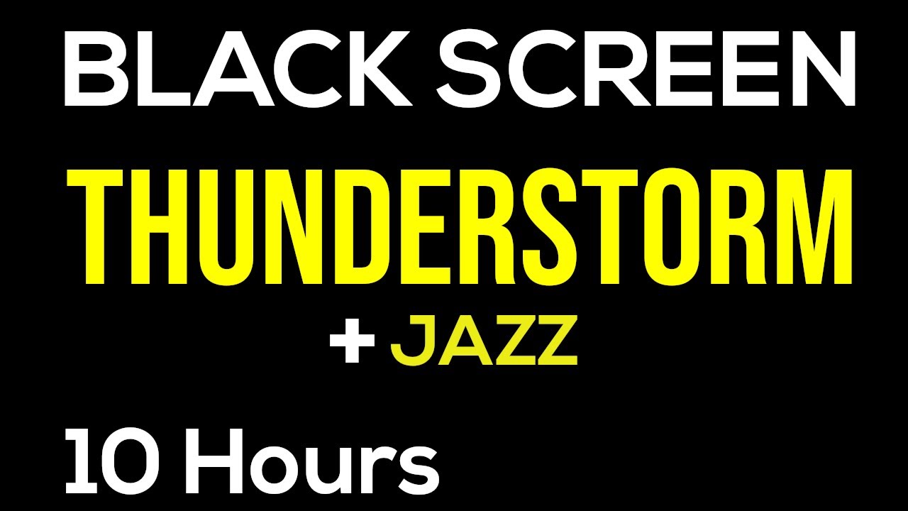 For all Jazz fans.. Nature Sounds Thunderstorm + Jazz 10 Hours ...