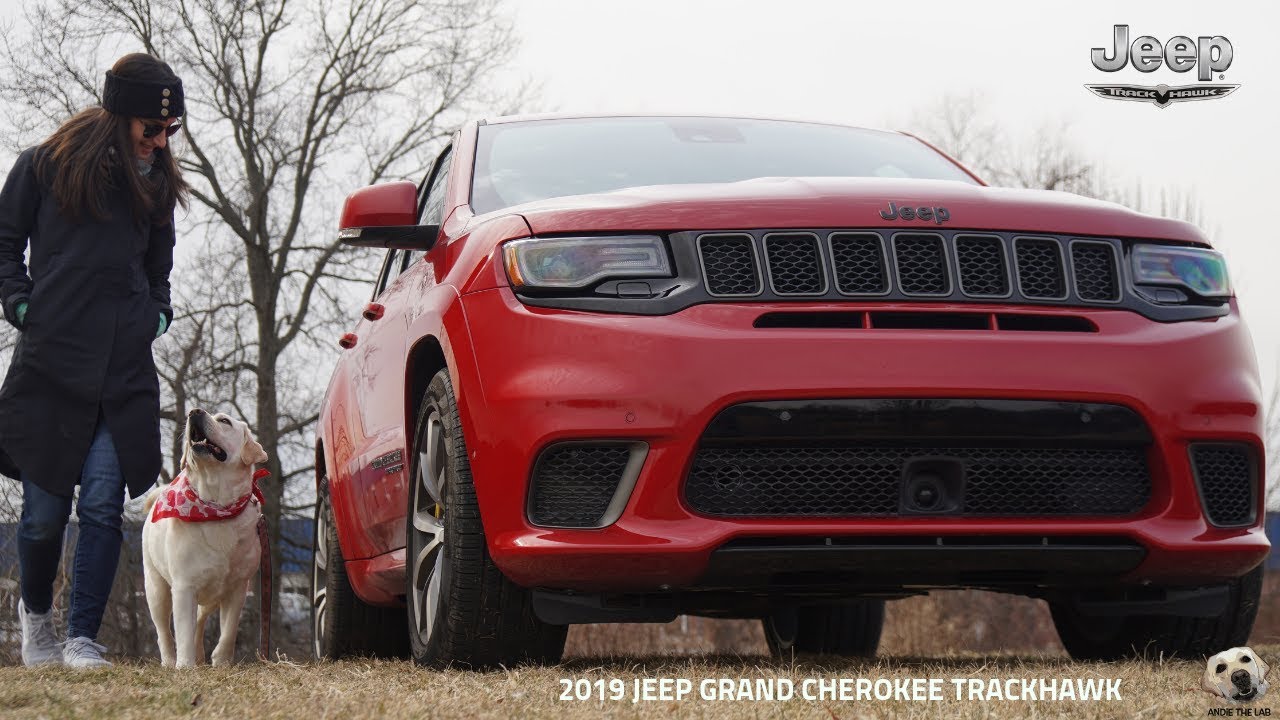 2019 Jeep Grand Cherokee Trackhawk: Andie the Lab Review! - YouTube