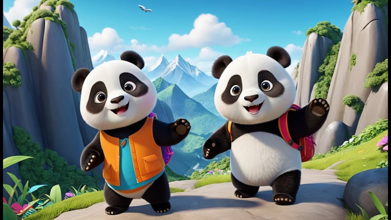 Counting 10 Little Pandas on Number Mountain | Fun Counting & Number ...