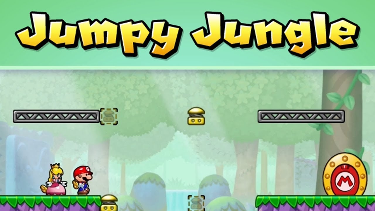Mario Vs. Donkey Kong: Tipping Stars - World 2 Jumpy Jungle 100% Walkthough - YouTube