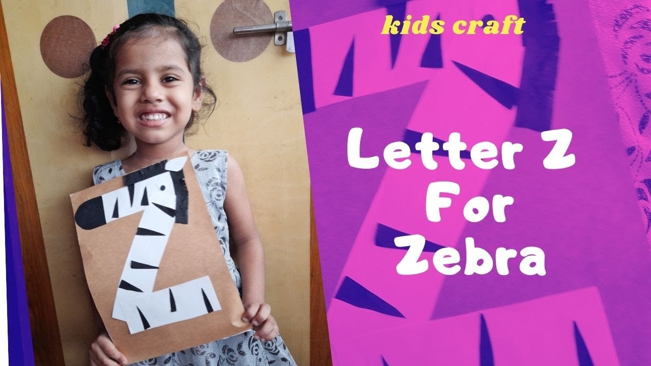 Z for Zebra || Easy craft for kids || Kids Activity for Preschool ...
