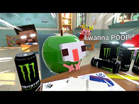 When You Have to Poop in Class💩[Minecraft best funny animation combo!]