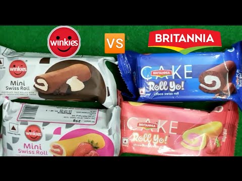 SWISS ROLL DIFFERENT FLAVOURS, WINKIES 🆚 BRITANNIA BRAND #cookies # ...