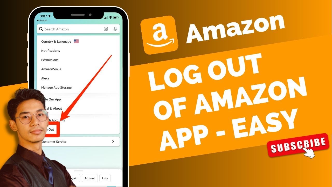 How to Logout Amazon App ! - YouTube