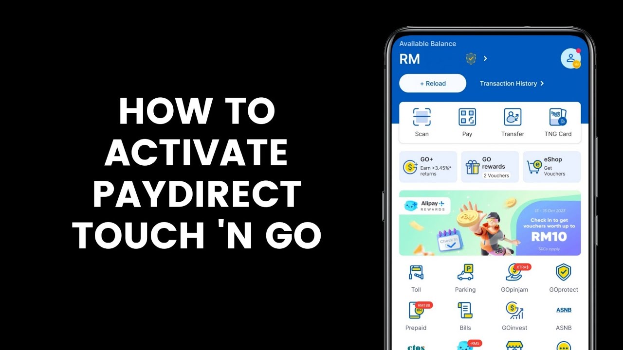How to Activate the PayDirect Touch 'n Go feature in the TNG eWallet ...