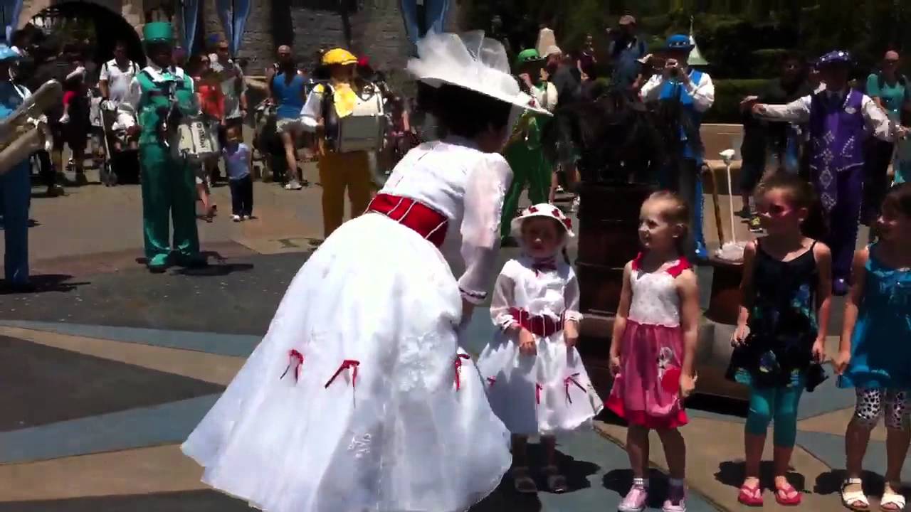 Madeline dancing with Mary Poppins - YouTube