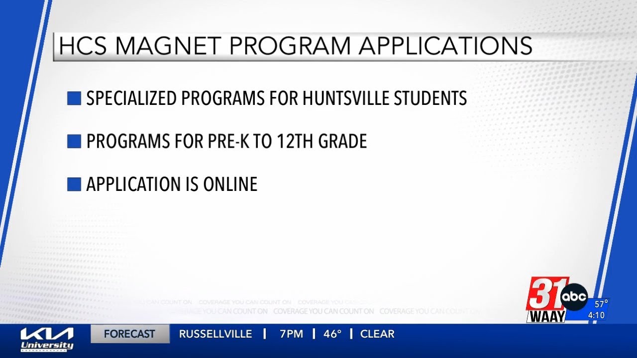 Applications open for Huntsville City Schools Magnet program - YouTube