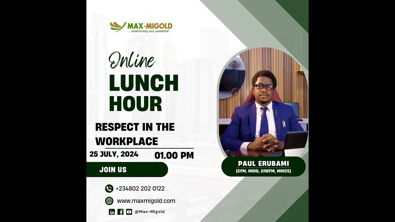 Facility Management Lunch Hour: Respect in the Workplace - YouTube