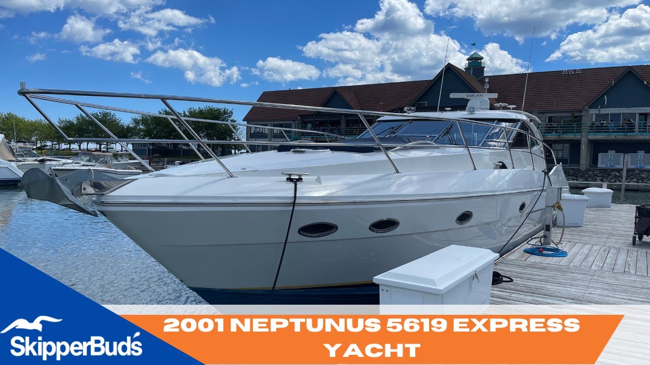 2001 Neptunus 5619 Express Yacht Tour SkipperBud's - YouTube