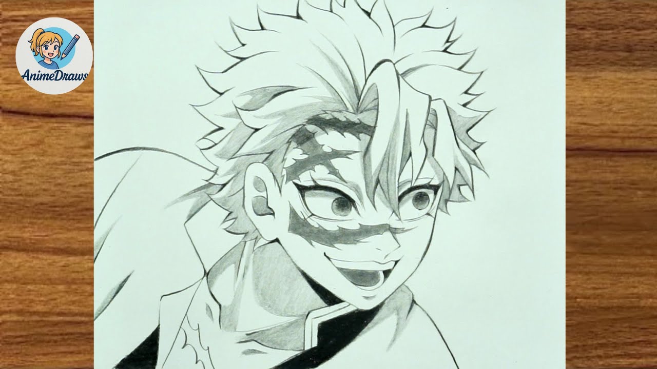 How to Draw Sanemi Shinazugawa from Demon Slayer || Easy Anime Drawing ...