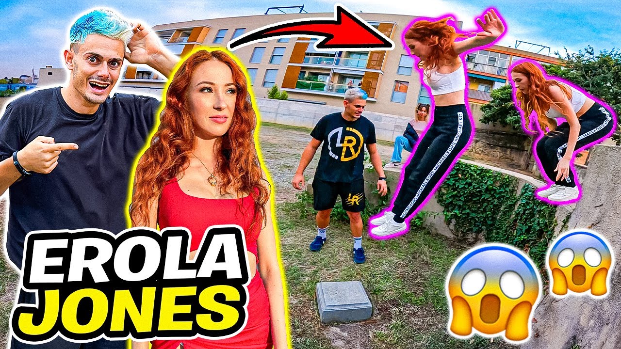 EROLA JONS haciendo PARKOUR por PRIMERA VEZ😍 *TE VA A SORPRENDER* - YouTube
