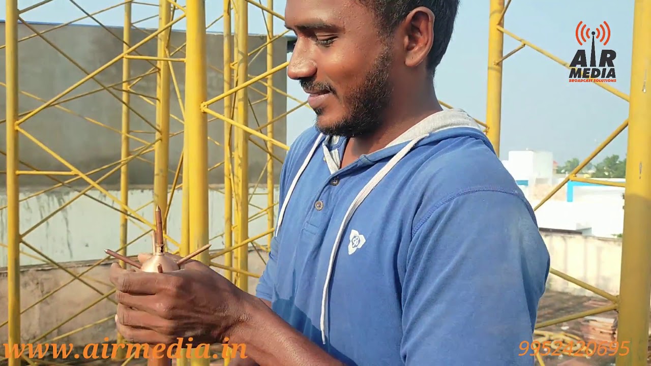 Community FM Radio Tower Installation Step 3 Final - YouTube