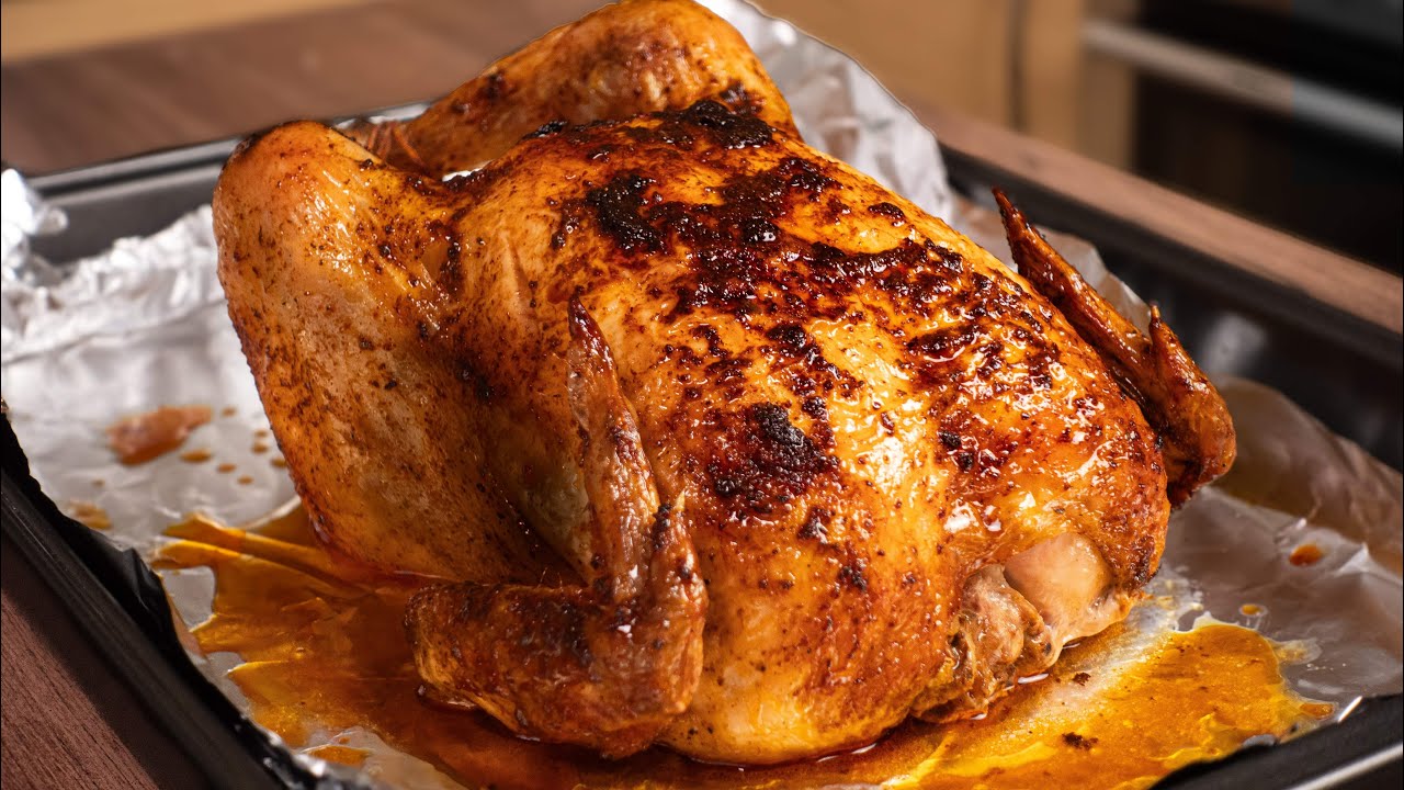 The most DELICIOUS roast chicken I've ever cooked! My friend's SECRET ...