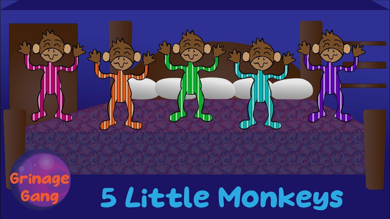5 Little Monkeys Song - YouTube