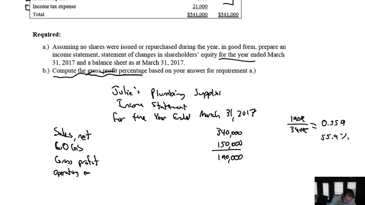 Module 6, Video 3 - Preparing a Merchandiser's Financial Statements ...