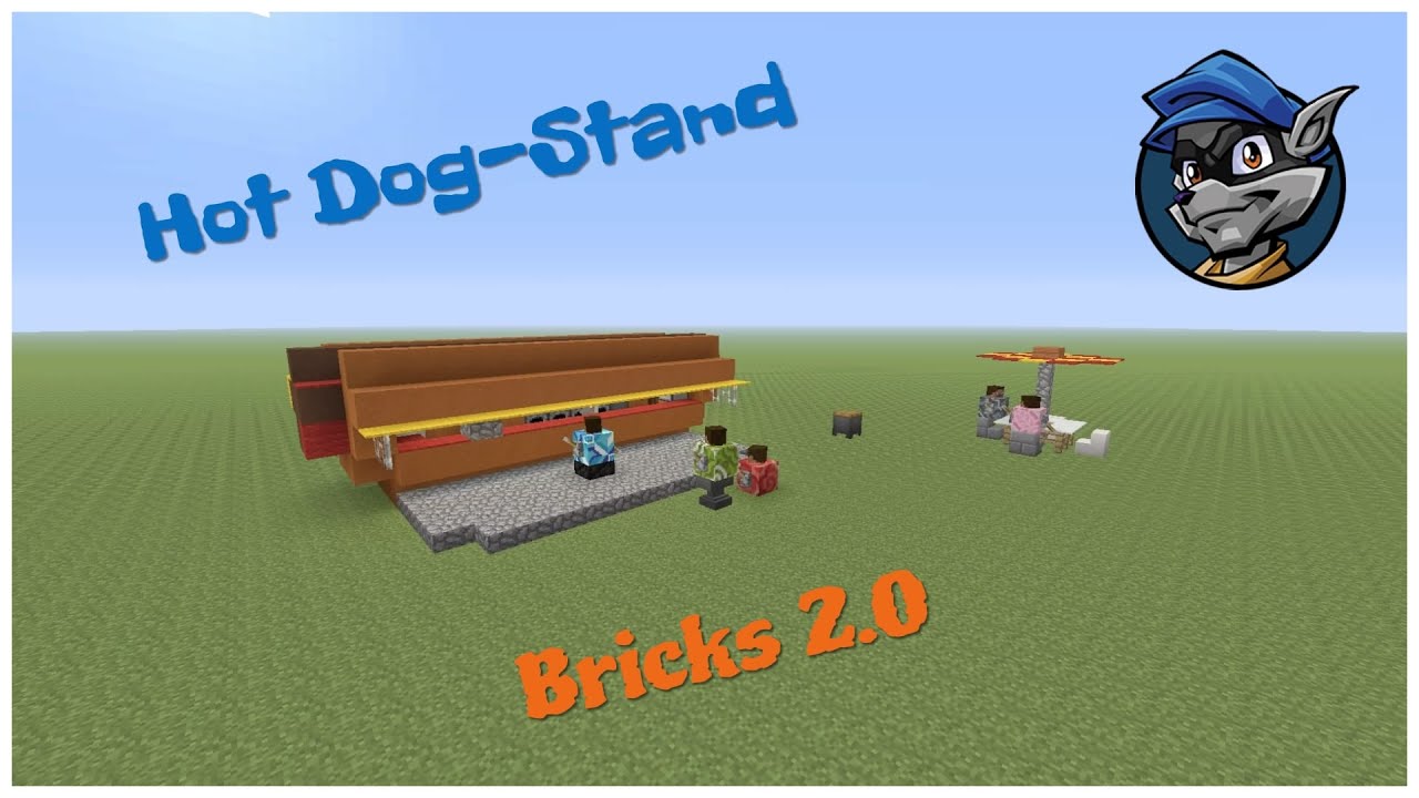 Minecraft Hot Dog- Stand ( Zoo/Freizeitpark ) tutorial - YouTube