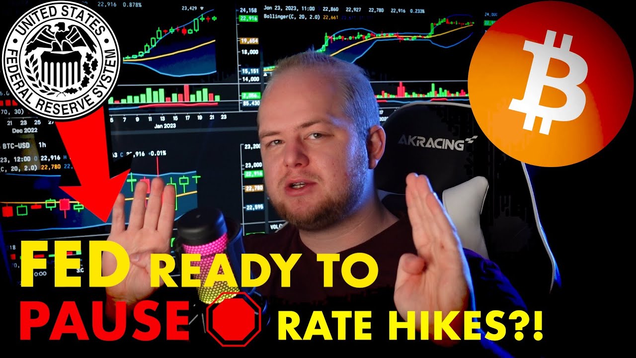 #BITCOIN: RATE HIKE PAUSE 🛑 in 2023??? THE MARKET IS FRONT RUNNING IT ...