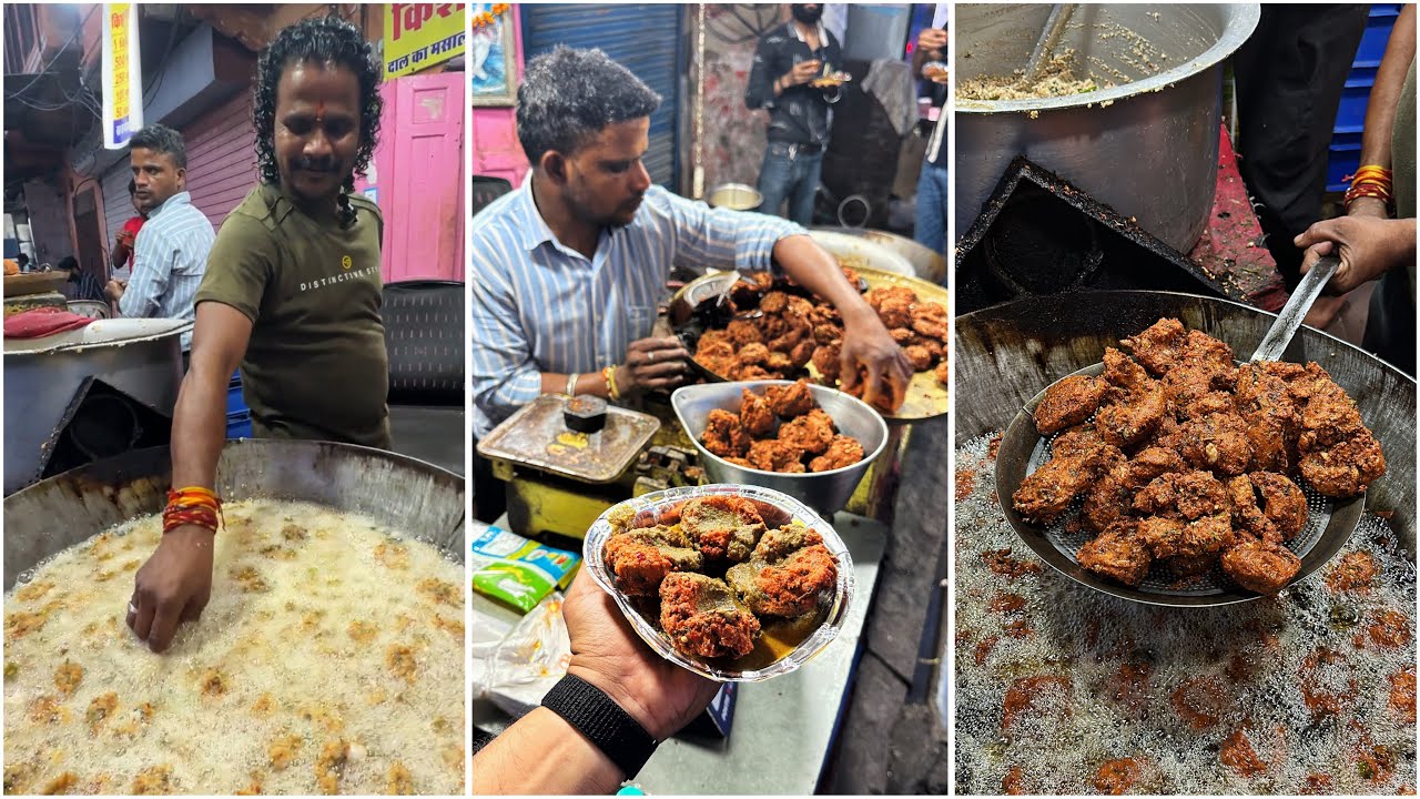 Heat Proof Man Selling Dal Pakoda In Jaipur I Jaipur Street Food - YouTube