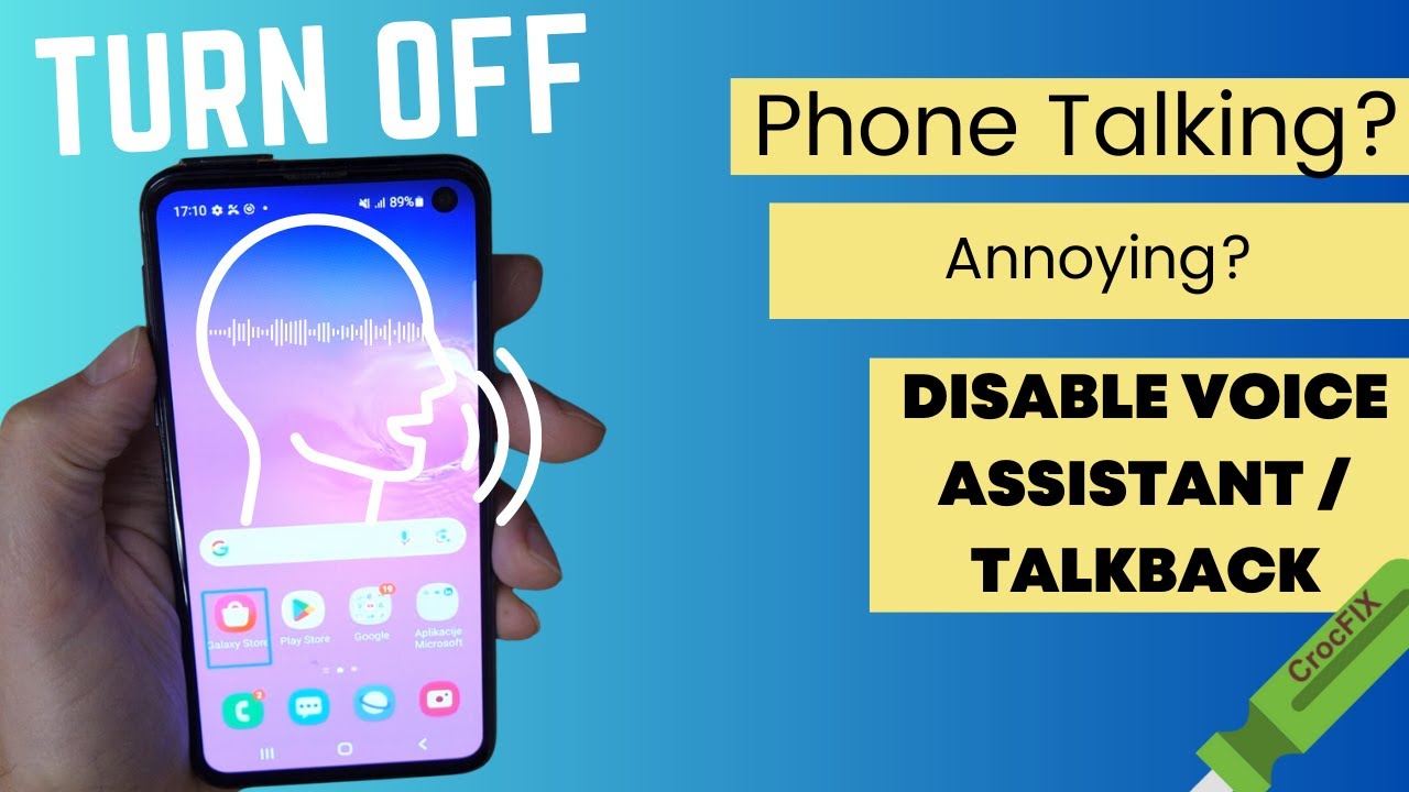 Disable & Turn OFF annoying VoiceOver / TalkBack / Voice Assistant on ...