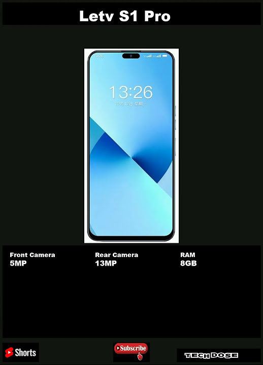 Letv S1 Pro SmartPhone Features|#shorts - YouTube