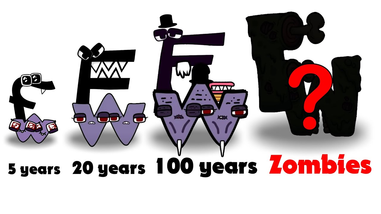Alphabet Lore Comparison - ALL Phases of Alphabet Lore Characters From ...