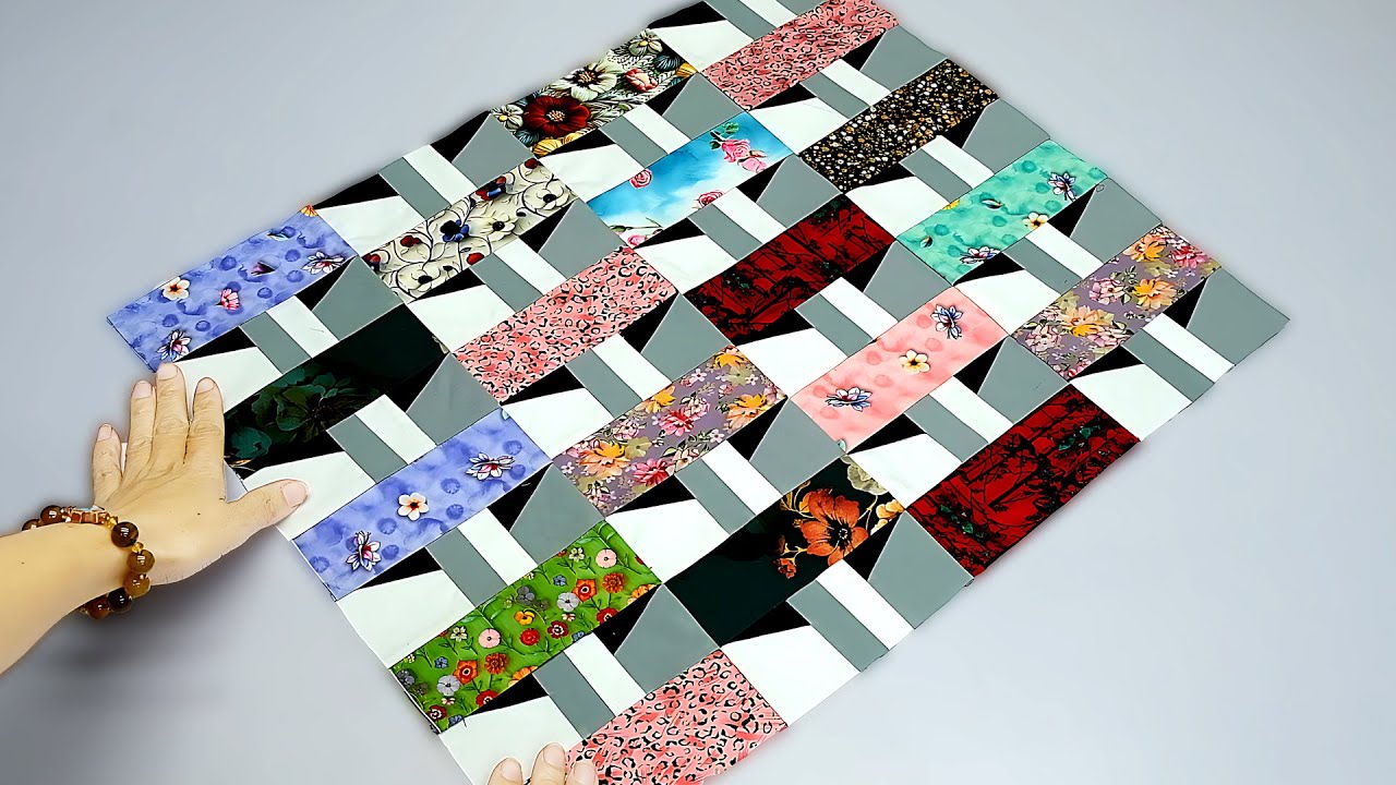 Fun Quilt Ideas - Fast and Simple Quilt - Use Scrap Fabric for Amazing ...