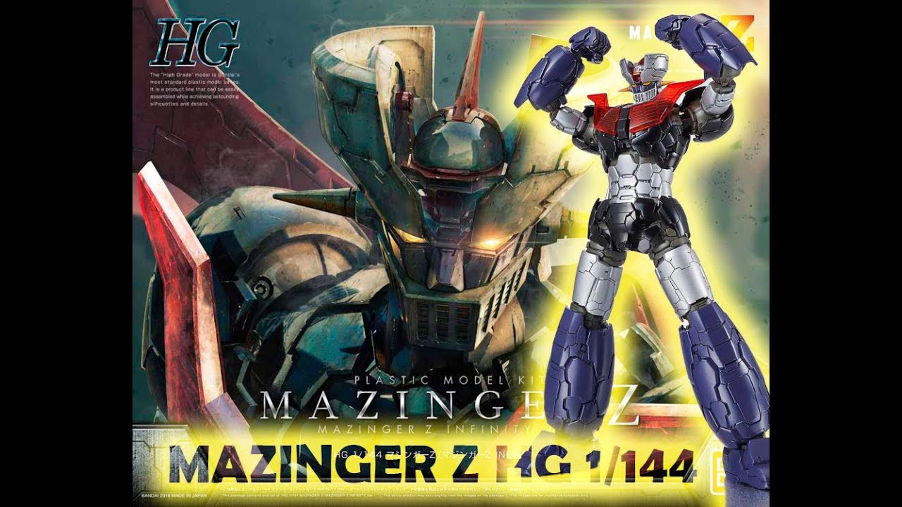 MAZINGER Z HG 1/144 MODEL KIT INFINITY VER. - YouTube