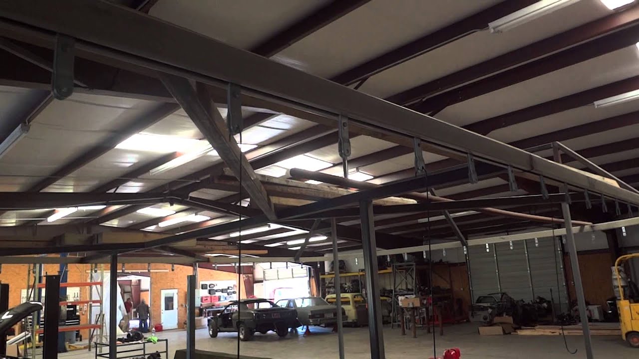 Martin Gregory Overhead Enclosed Track Conveyor - YouTube