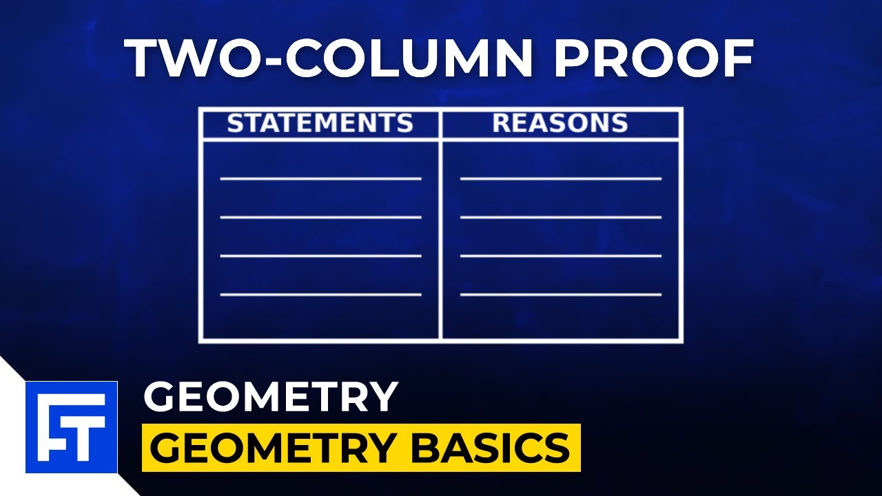 How to Set up a Two-Column Proof - YouTube