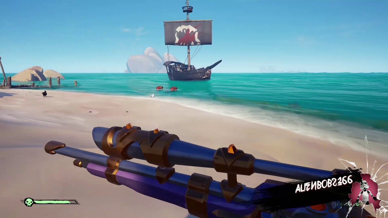 Sea of Thieves Bilge Rat Emerald mermaid statue solo - YouTube