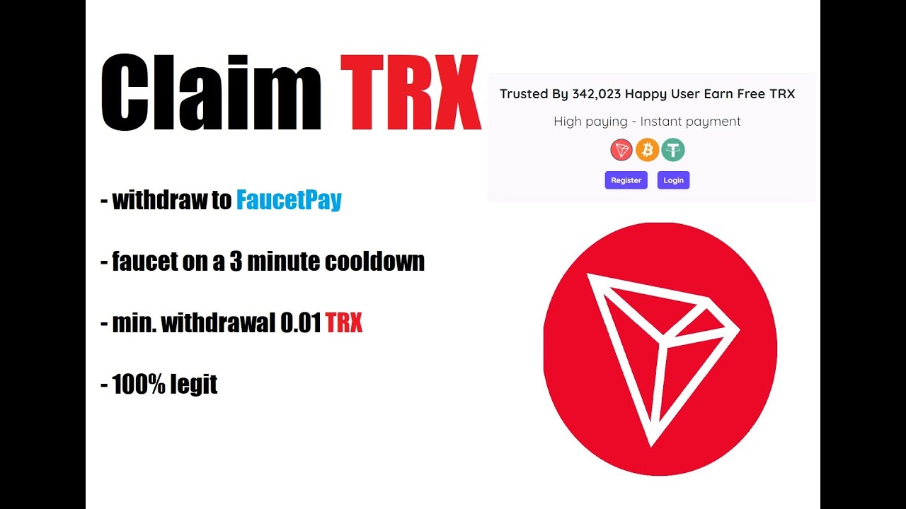 ClaimTRX - EARN FREE TRX, SOL, LTC, BTC - Withdraw to FaucetPay! - YouTube
