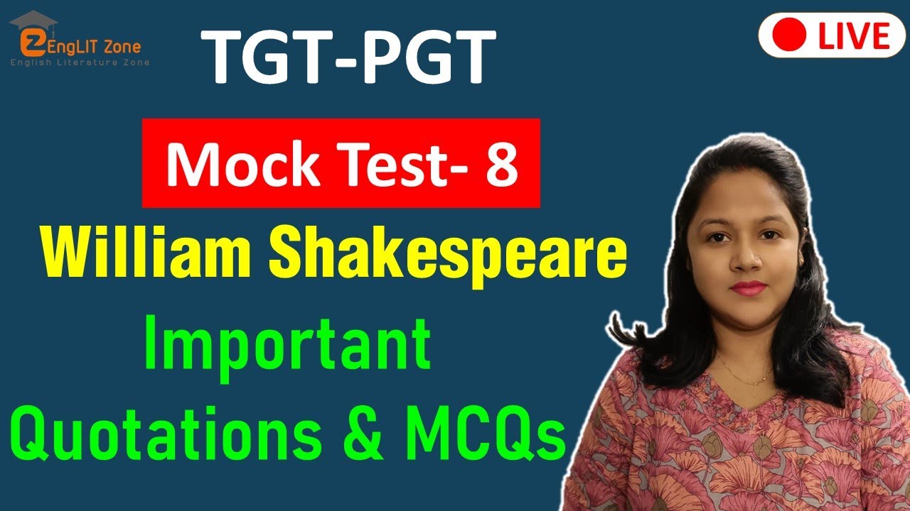 William Shakespeare Quotations || MCQ on William Shakespeare Quotes ...