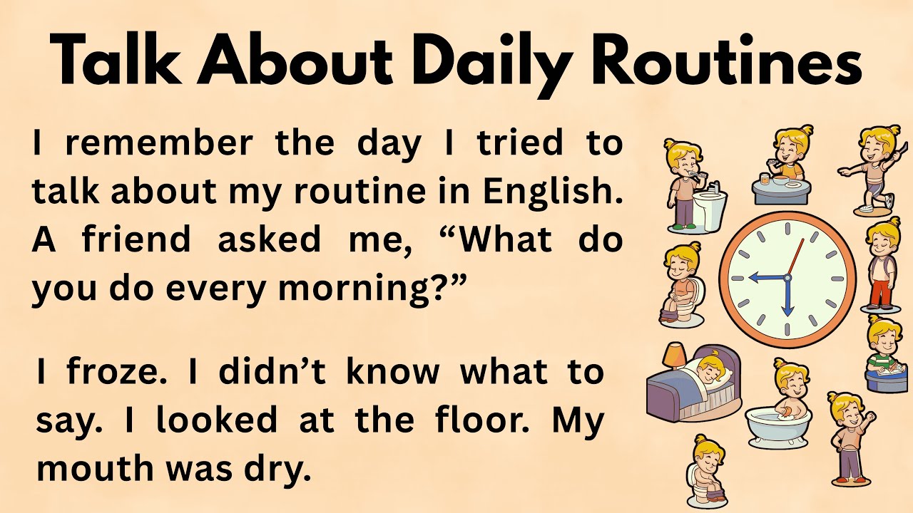 How to Talk About Your Daily Routines in English || Improve Your ...