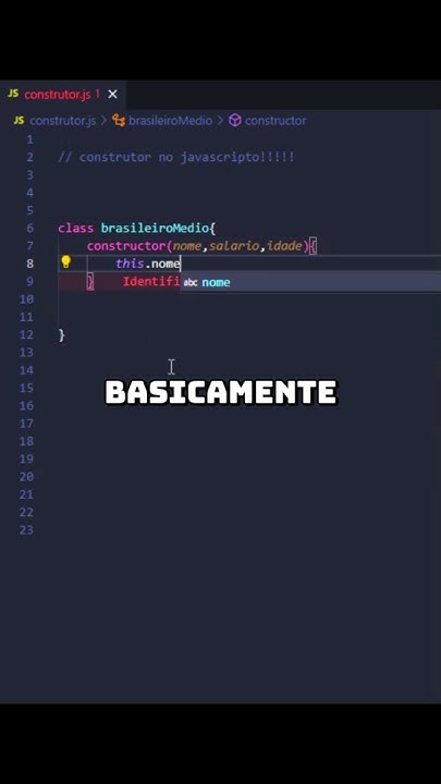 Constructor 1 Programação Python Codingbr Programação Javascript Desenvolvedor Youtube 