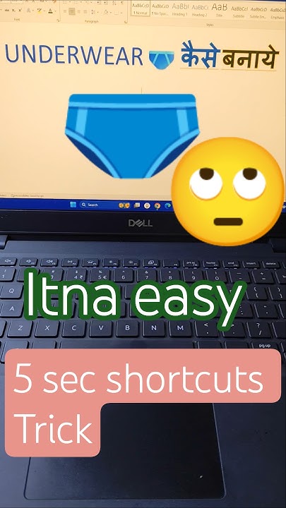 underwear 🩲🩲🩲 shortcuts trick ms word#shorts #computereducation #microsoftword #dailyshorts # ...