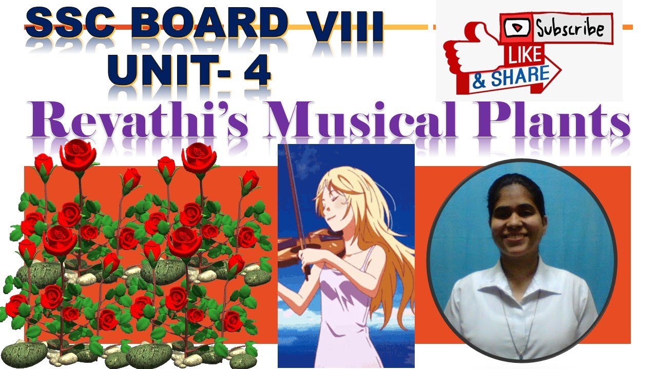 Maharashtra Board- English Class VIII | Revathi's Musical Plants Class ...