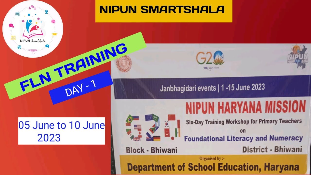 6 Days FLN Training for Primary Teachers I Part - 1 I District & Block ...