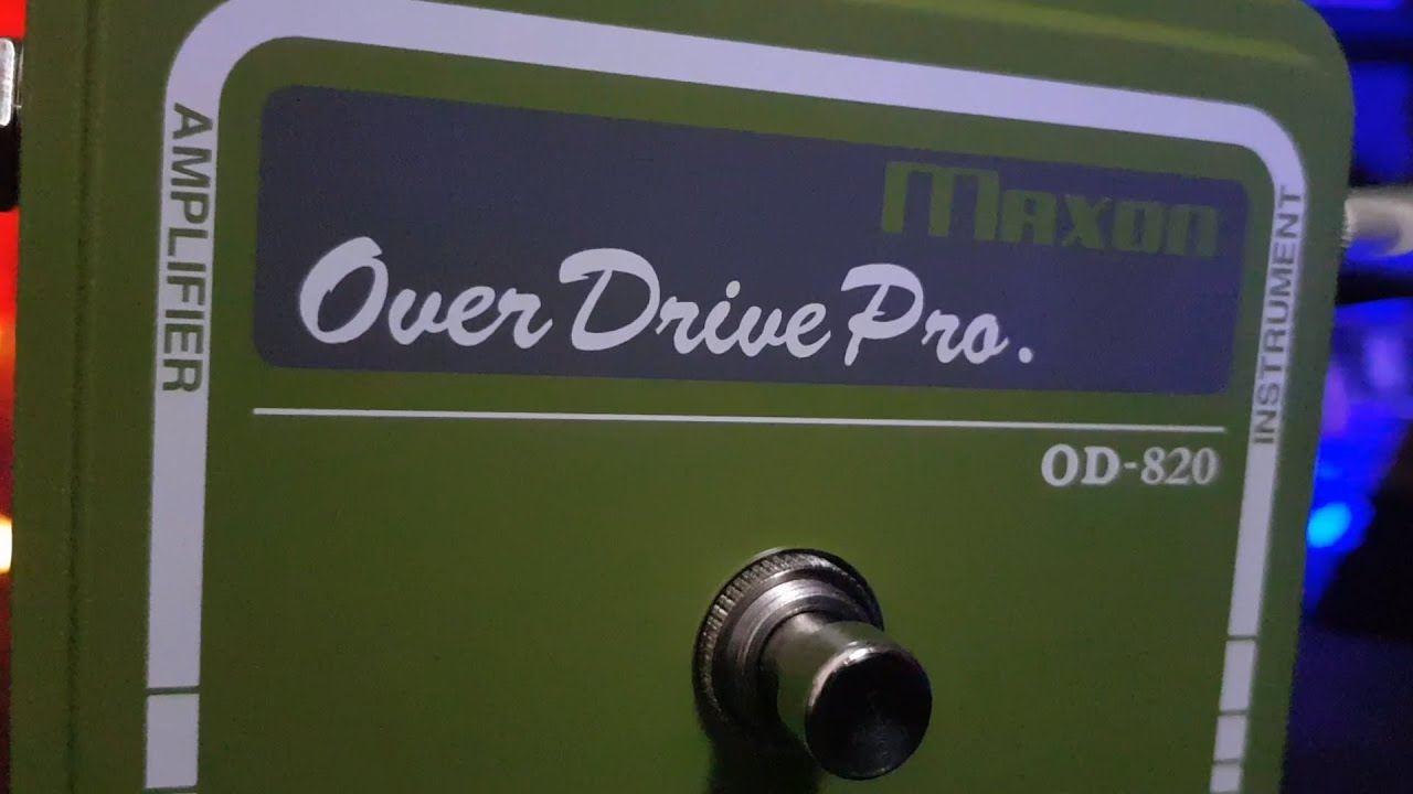 MAXON OverDrive Pro OD-820 | Pedal Test - YouTube