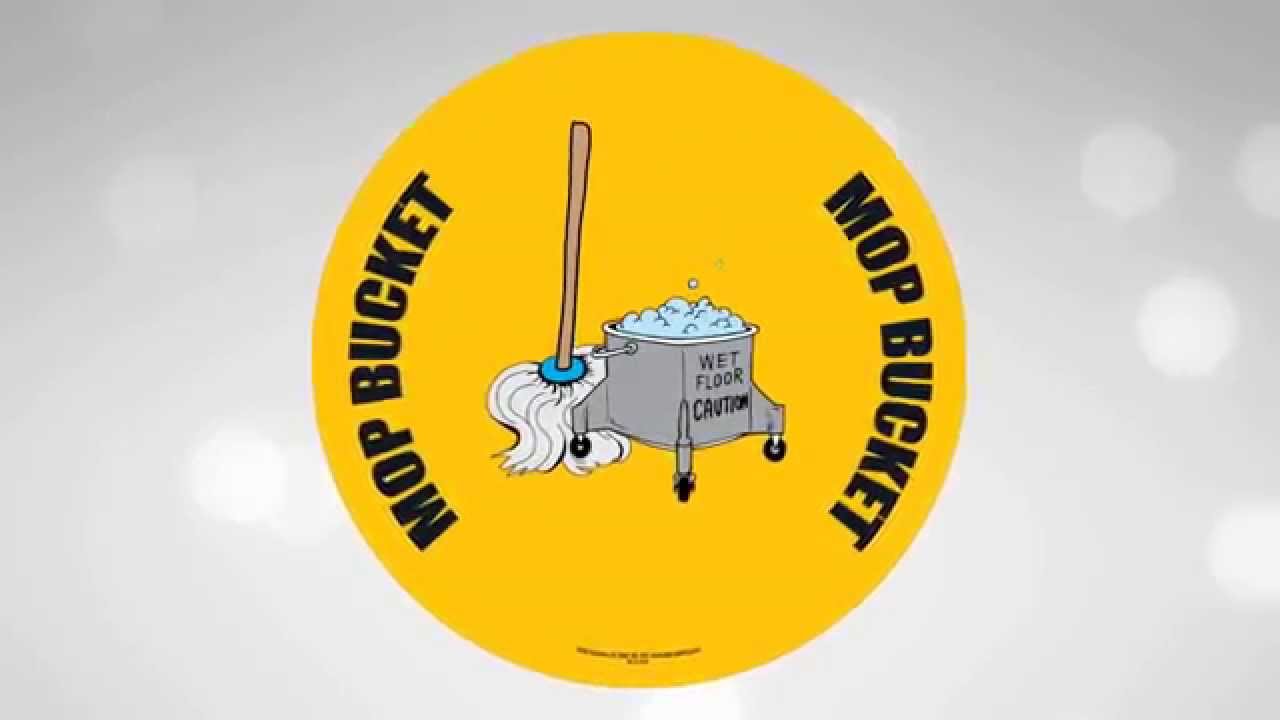 Mop Bucket Floor Sign - YouTube