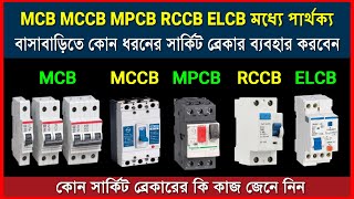 MCB MCCB MPCB RCCB ELCB Difference between | What type ... | Doovi