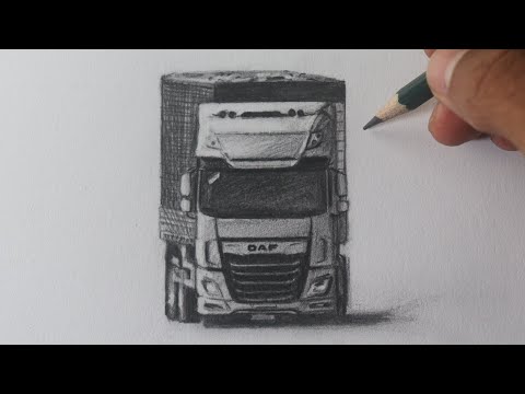 Como desenhar um Caminhão DAF XF