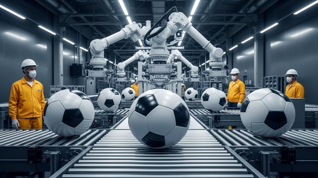 Inside a Massive Football Factory: How Footballs Are Made by Machines ...