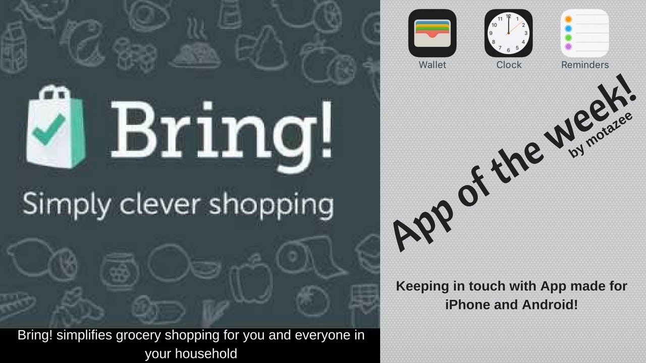 App of the week! (Bring! shopping list) - YouTube