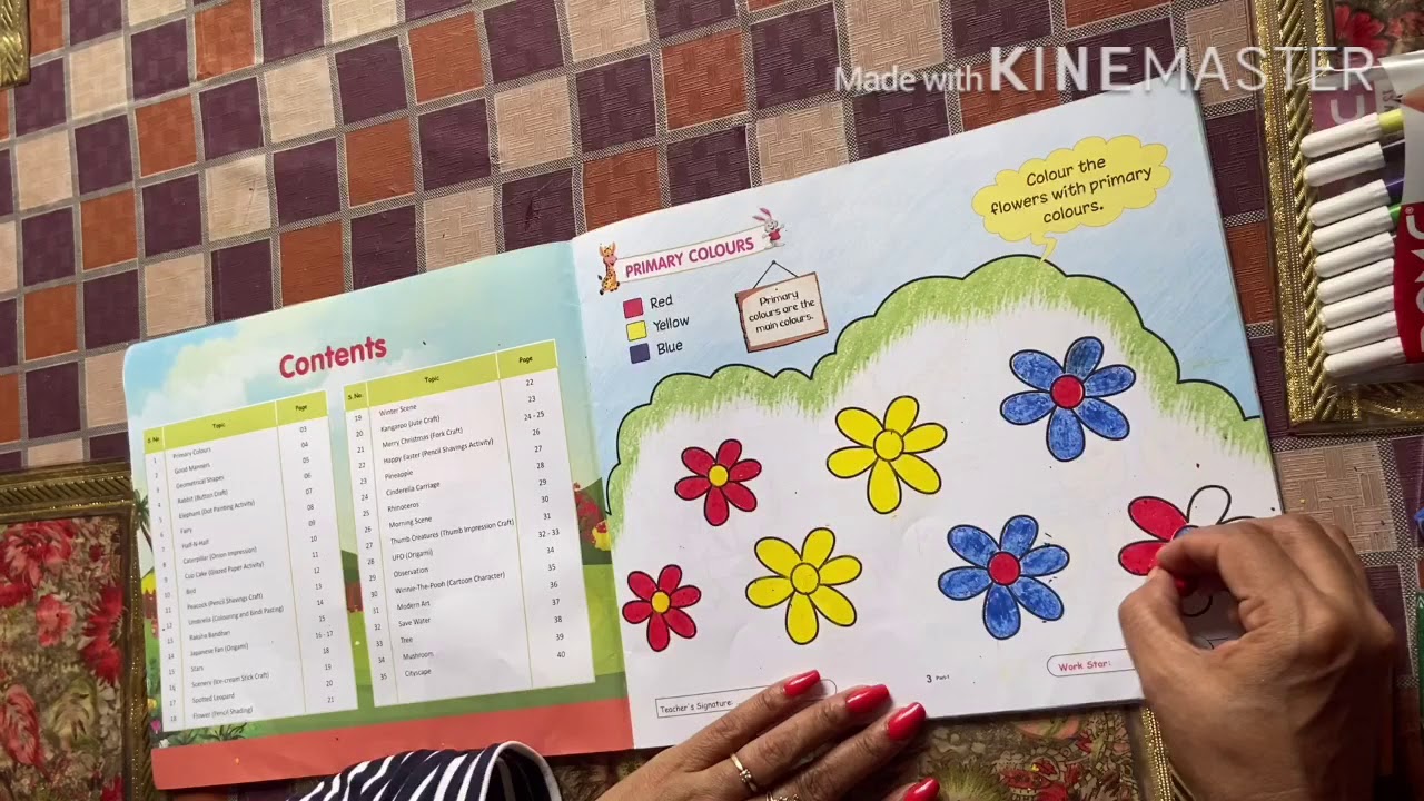 Drawing activity (primary color) Class-1 - YouTube